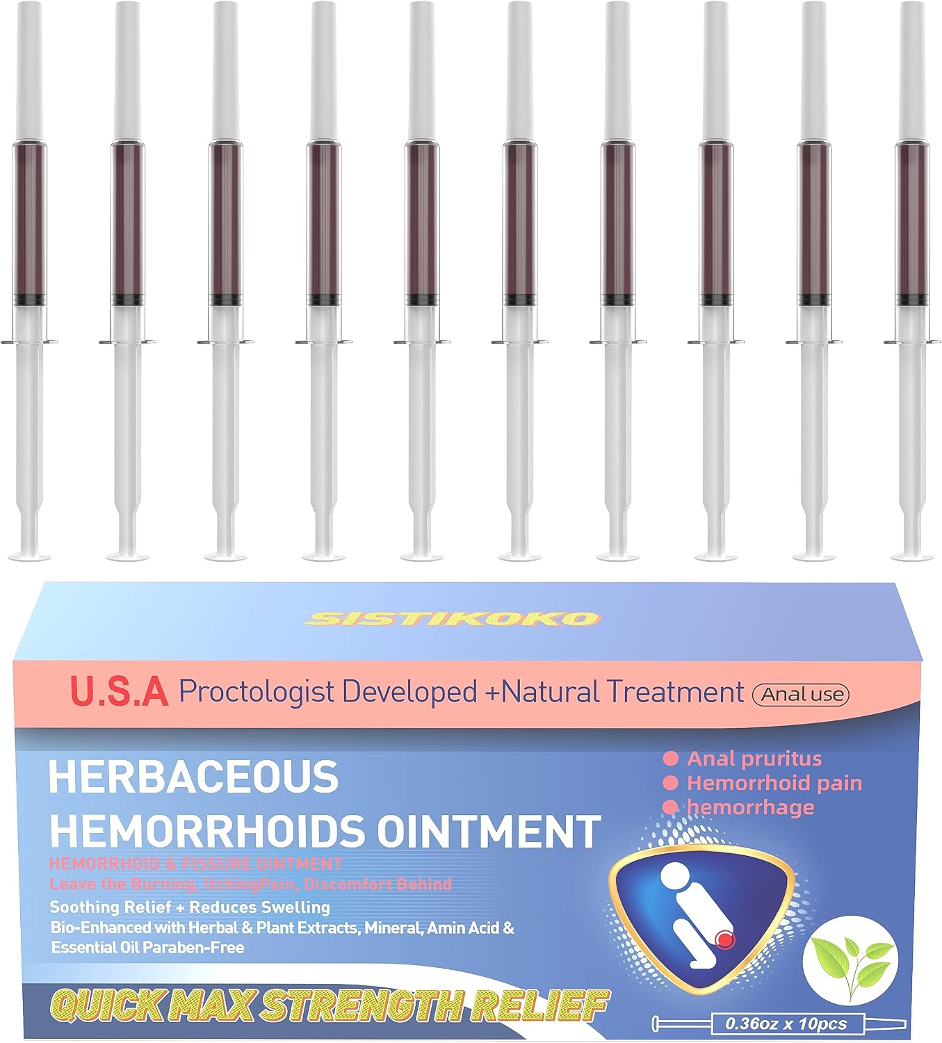 Amazon.com: Natural Organic Herbal Hemorrhoid Cream Ointment ...