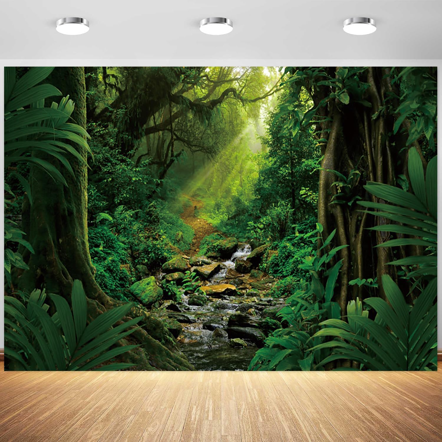 Amazon.com : 8x6ft Jungle Forest Backdrop Tropical Rainforest Natural ...