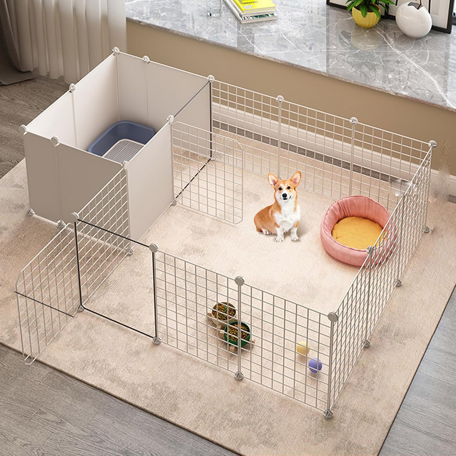 Amazon.com : YPDOPORA Puppy Play Pen for Indoor Portable Dog Playpen ...