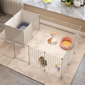 Amazon.com : YPDOPORA Puppy Play Pen for Indoor Portable Dog Playpen ...
