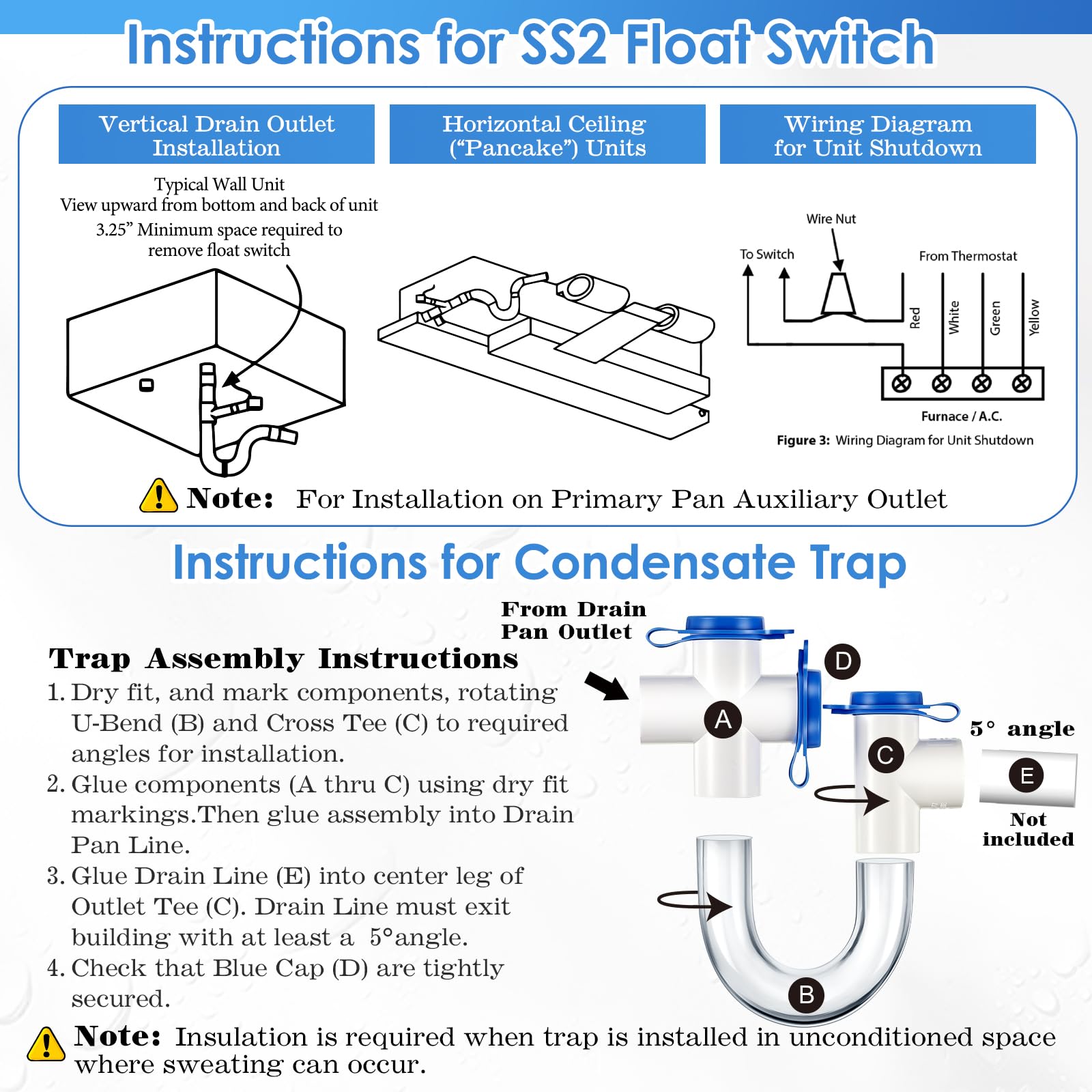 Snapklik.com : Gulfmew 3/4 Inch Standard Condensate Trap