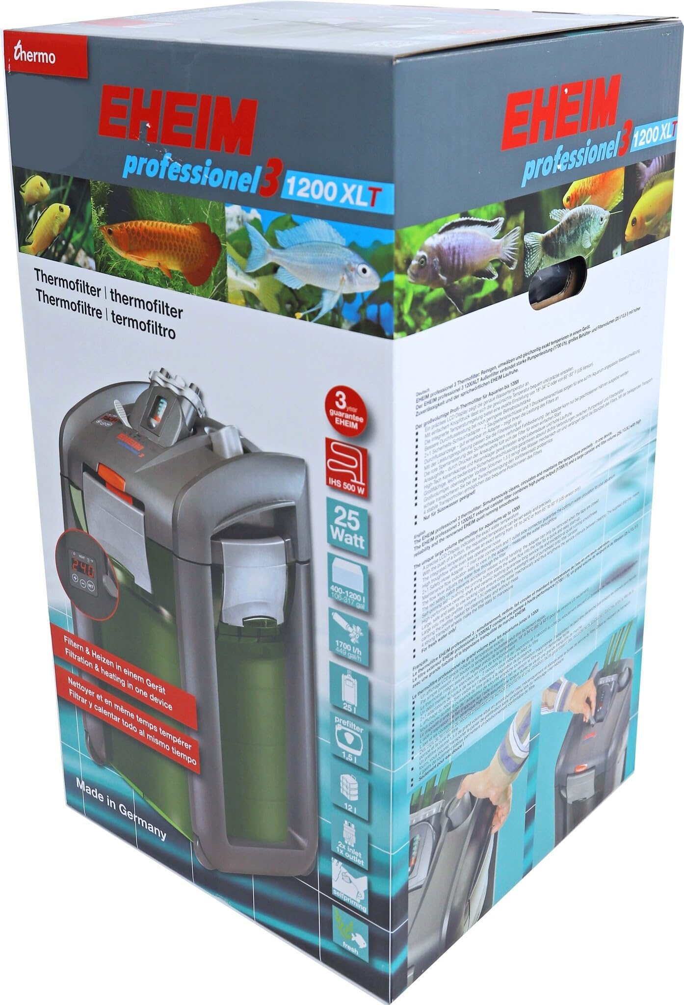 Eheim 2180010 Thermofilter professionel 3 1200 XLT mit elektrischer Heizersteuerung ohne ...