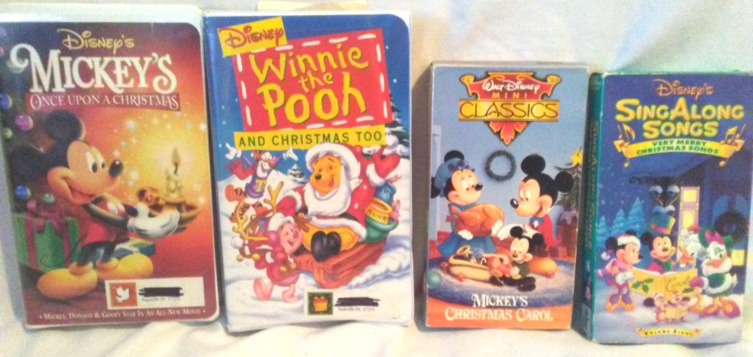 Buy Lot of 4 Disney Holiday Family Entertainment Videos ~ Mickey's ...