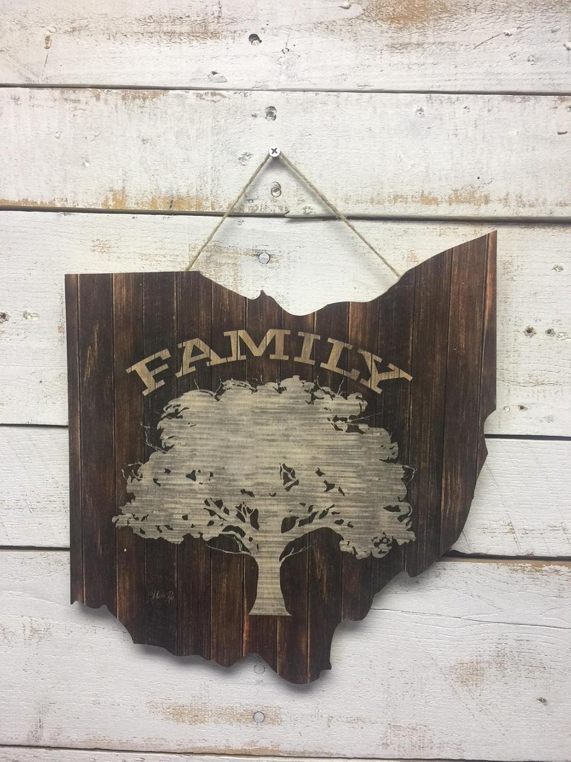 Amazon.com: Ohio Family Sign-Ohio Wood Sign-Ohio Family Tree Sign ...