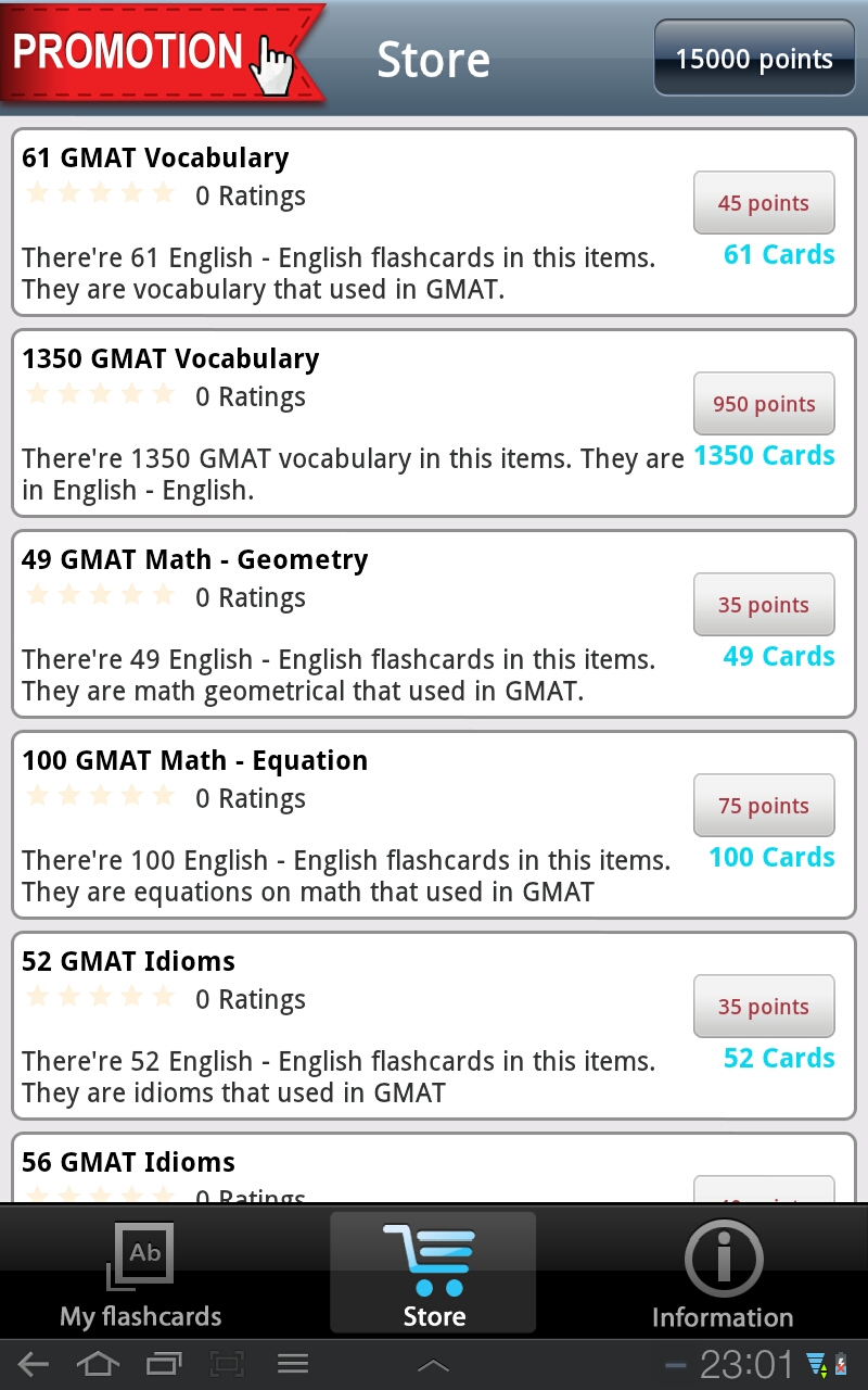 GMAT Flashcards - English - App on Amazon Appstore