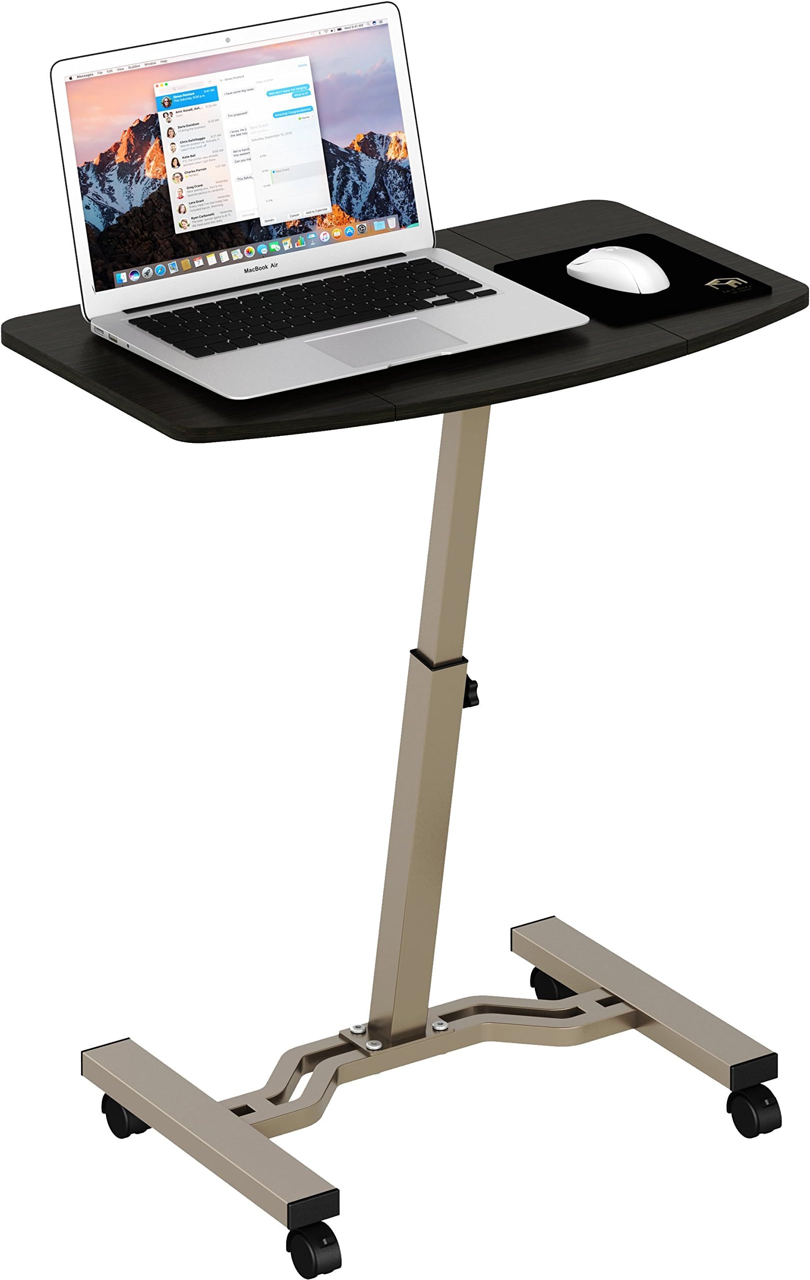 Amazon.com : Le Crozz Height Adjustable Mobile Laptop Stand Desk ...
