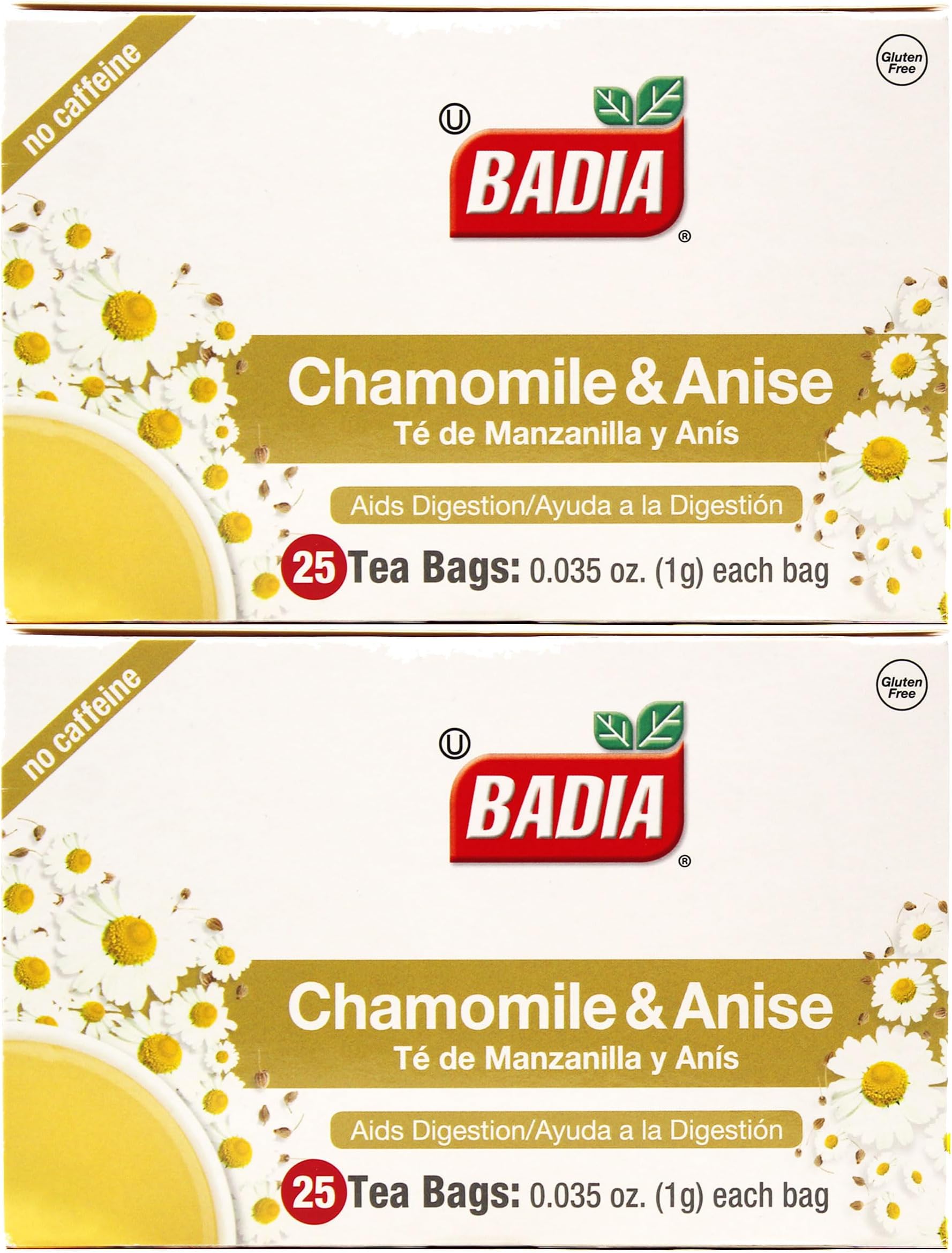 Amazon.com : Badia Natural Herbs Tea, 25 ct - Palatize Pack of 4 ...