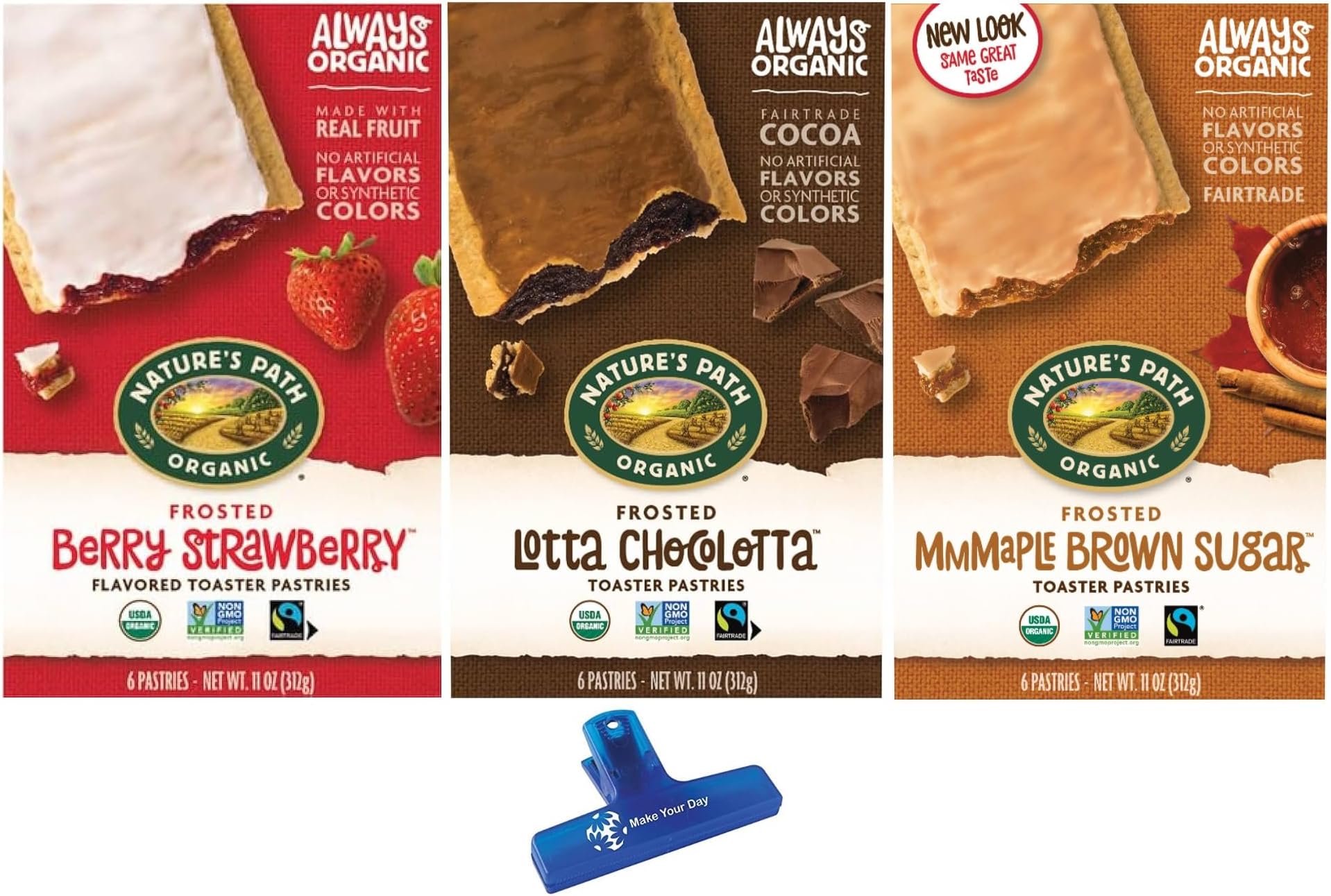 Amazon.com: Nature's Path, Toaster Pastries, Apple Cinnamon Frosted, 6 Ct