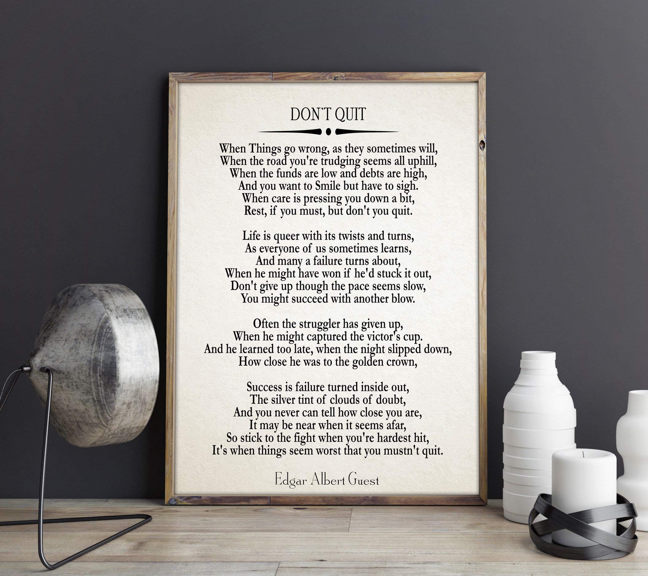Buy Erti567an Dont Quit Poem Dont Quit Motivational Poem Inspiring Poem ...