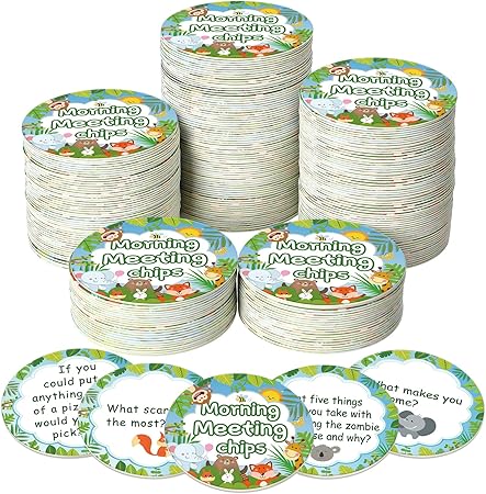 Amazon.com: Geyoga 200 Pieces Morning Meeting Chips for Kids 200 Styles ...