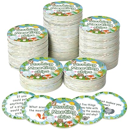 Amazon.com: Geyoga 200 Pieces Morning Meeting Chips 200 Styles Student ...