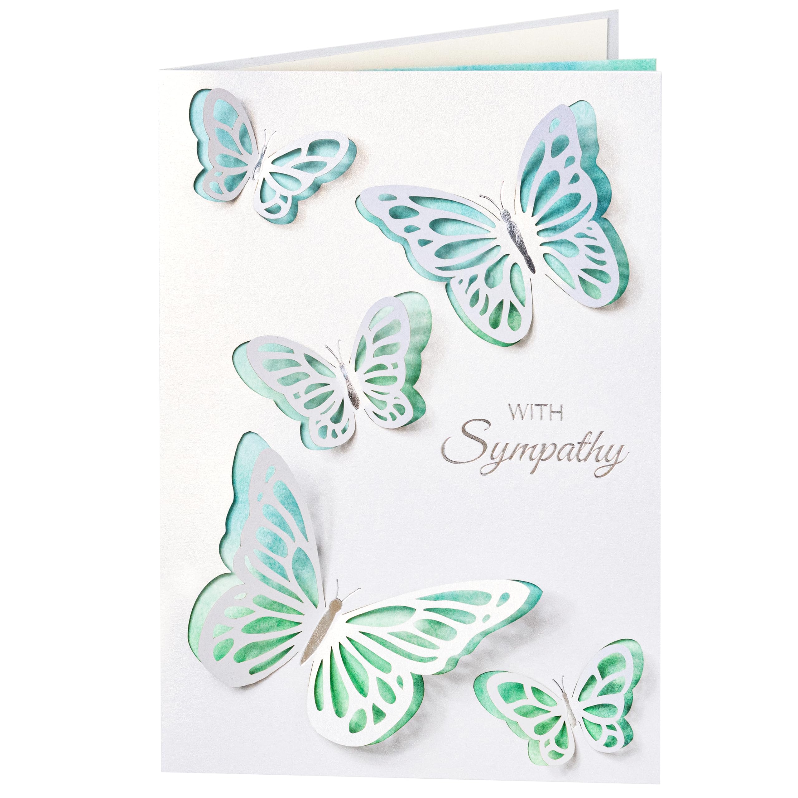 Amazon.com : Crisky 2 Pcs Sympathy Cards with Envelopes Signature 3D ...