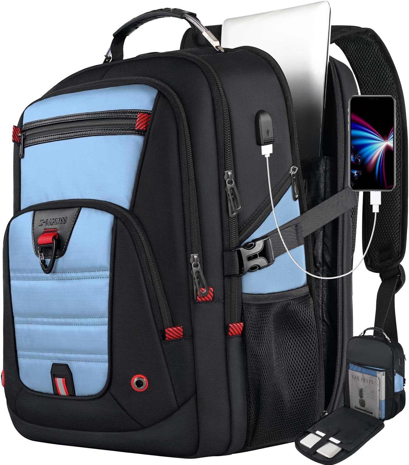 Amazon.com: Z-MGKISS 18.4-19" Extra Large Laptop Backpack, Water ...