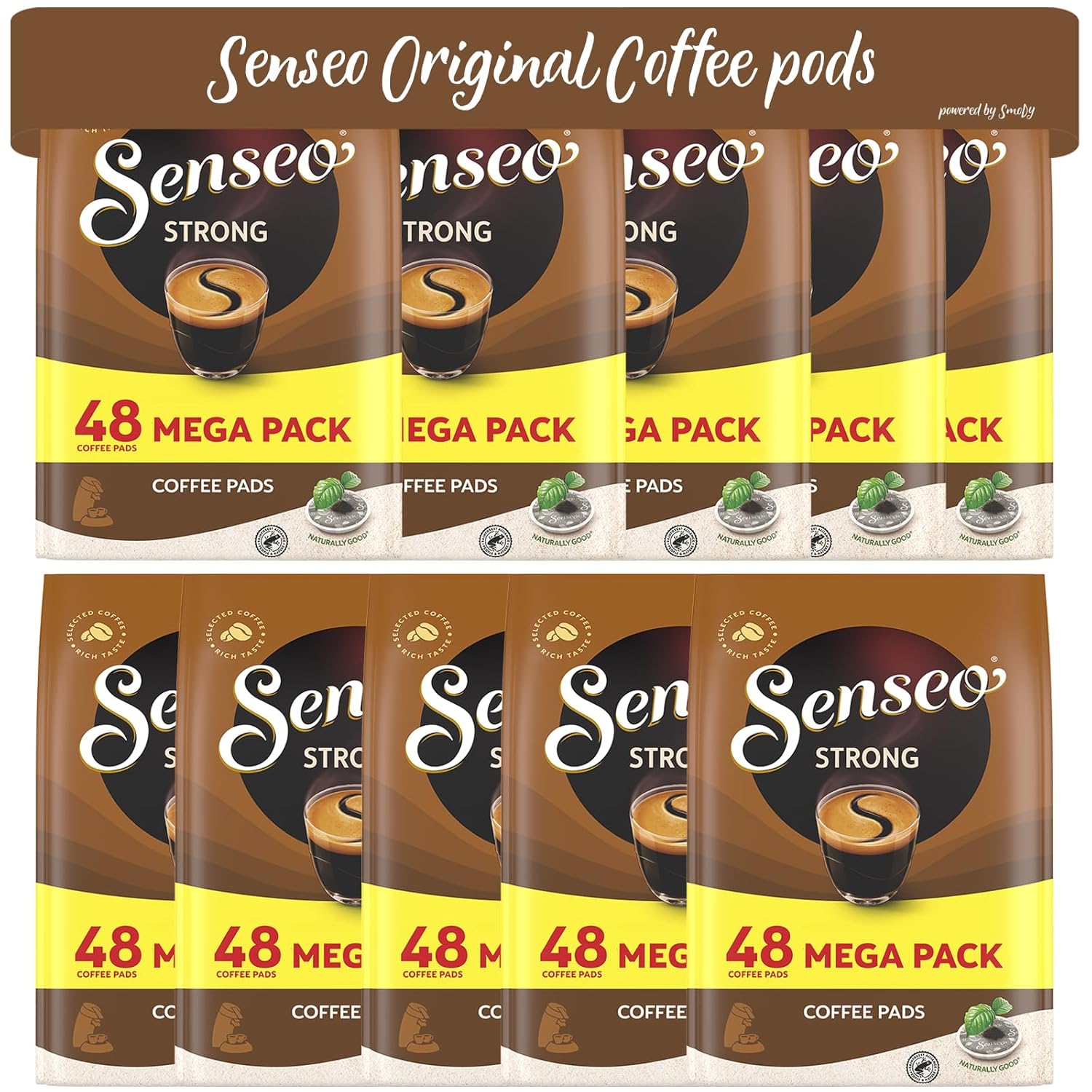 Amazon.com: Senseo Strong Dark Roast Coffee Pods, 48 Count (Pack of 10 ...