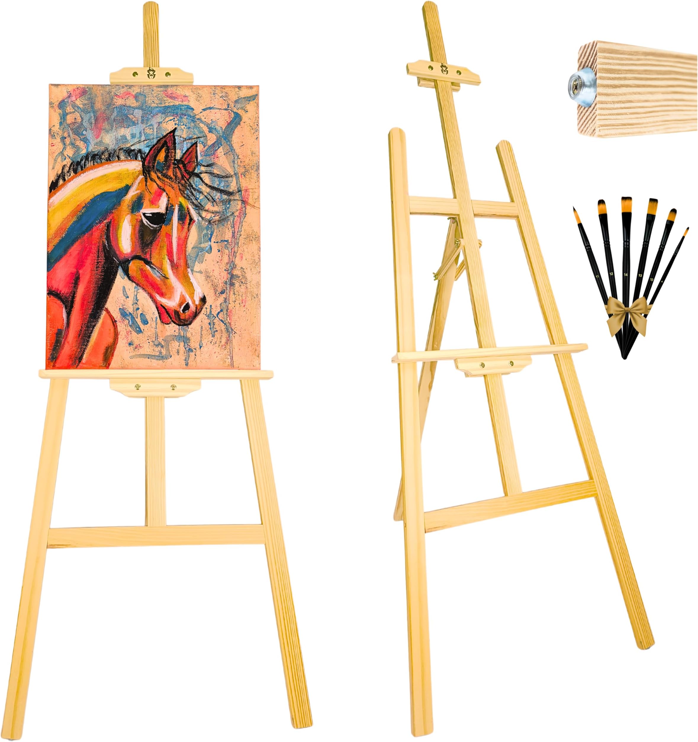 Caballete pintura profesional 150cm incluye pinceles. Caballete de ...