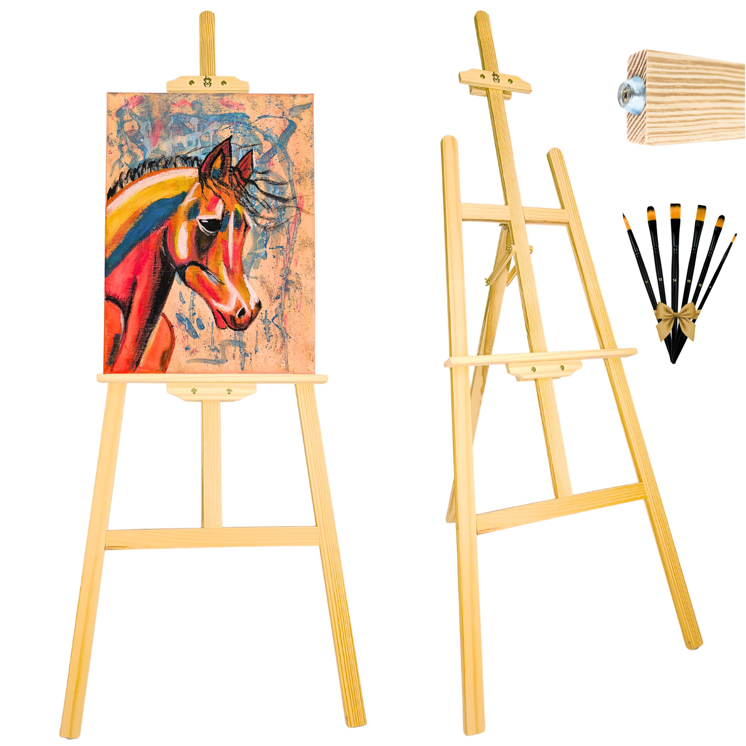 Caballete pintura profesional 150cm incluye pinceles. Caballete de ...