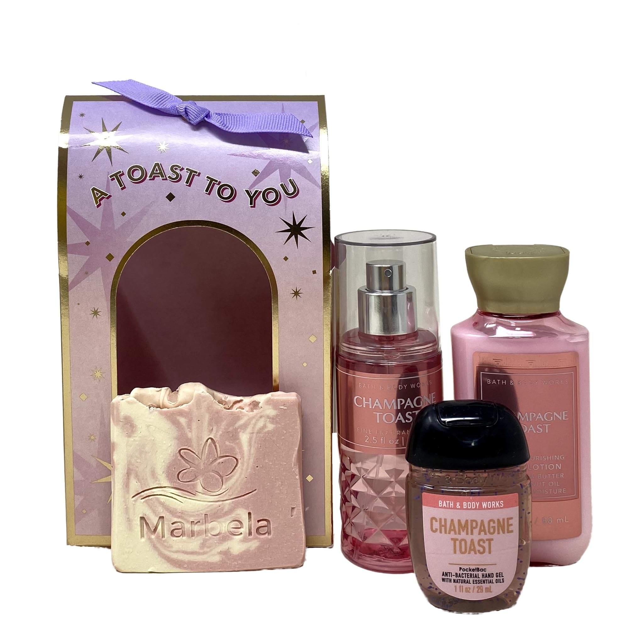 Amazon.com : Bath & Body Works Champagne Toast A Toast To You Mini Gift ...