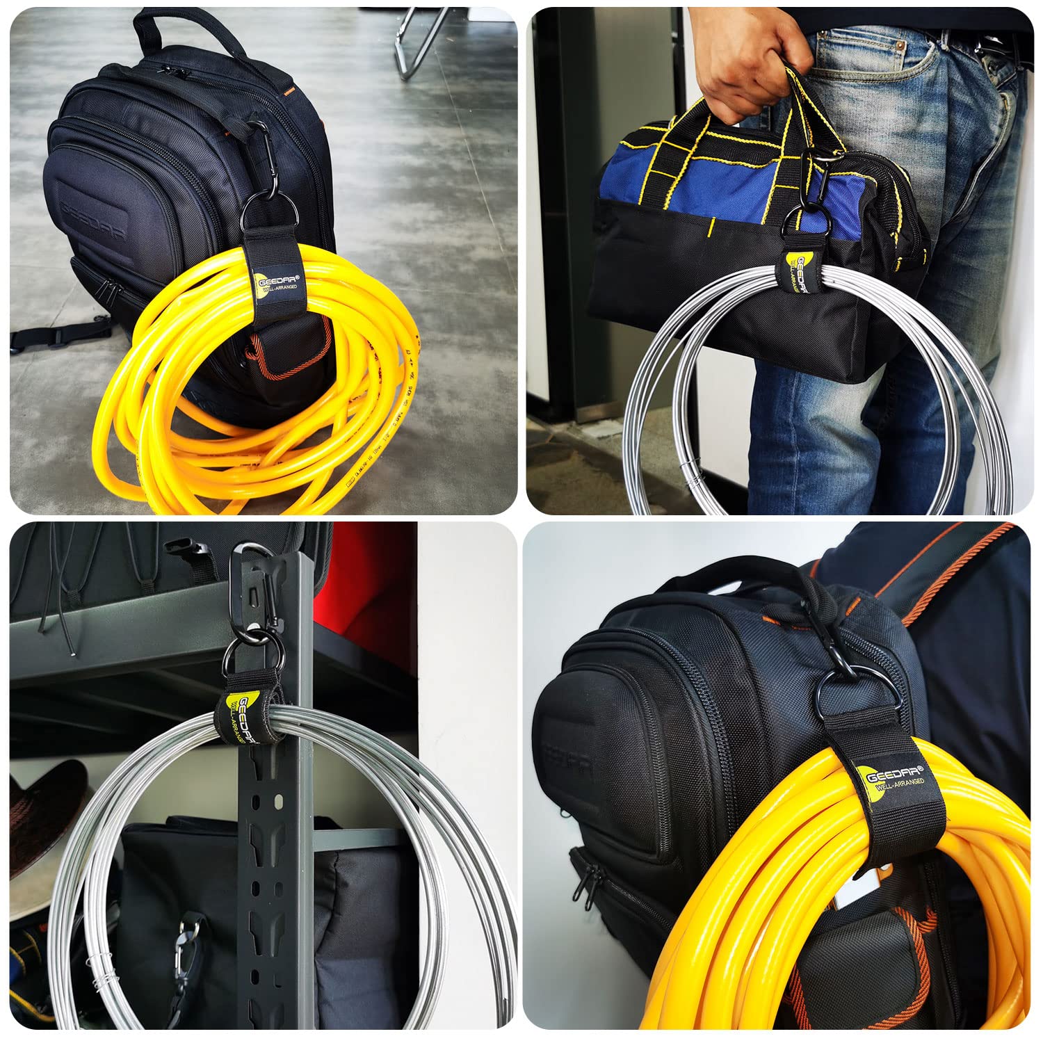 Extension Cord Storage Rack Buy Magnetic Row Board & 6 Hook Hangers