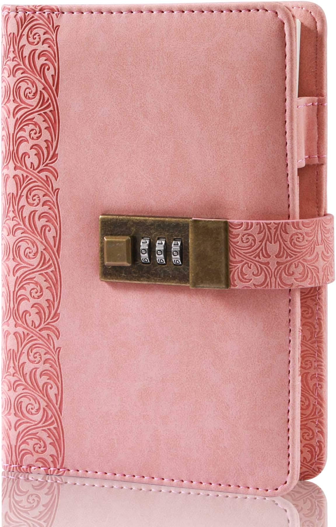 Amazon.com : ARRLSDB A5 Creative Password Lock Journal, PU Leather ...