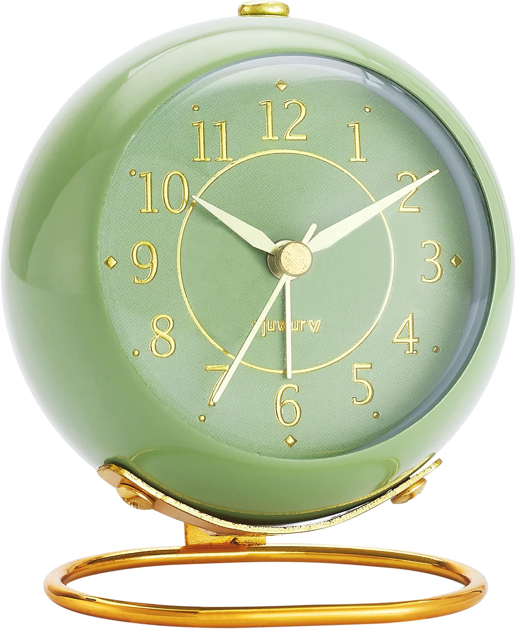 Amazon.com: Small Desk Clock for Table, Non Ticking Retro Analog ...