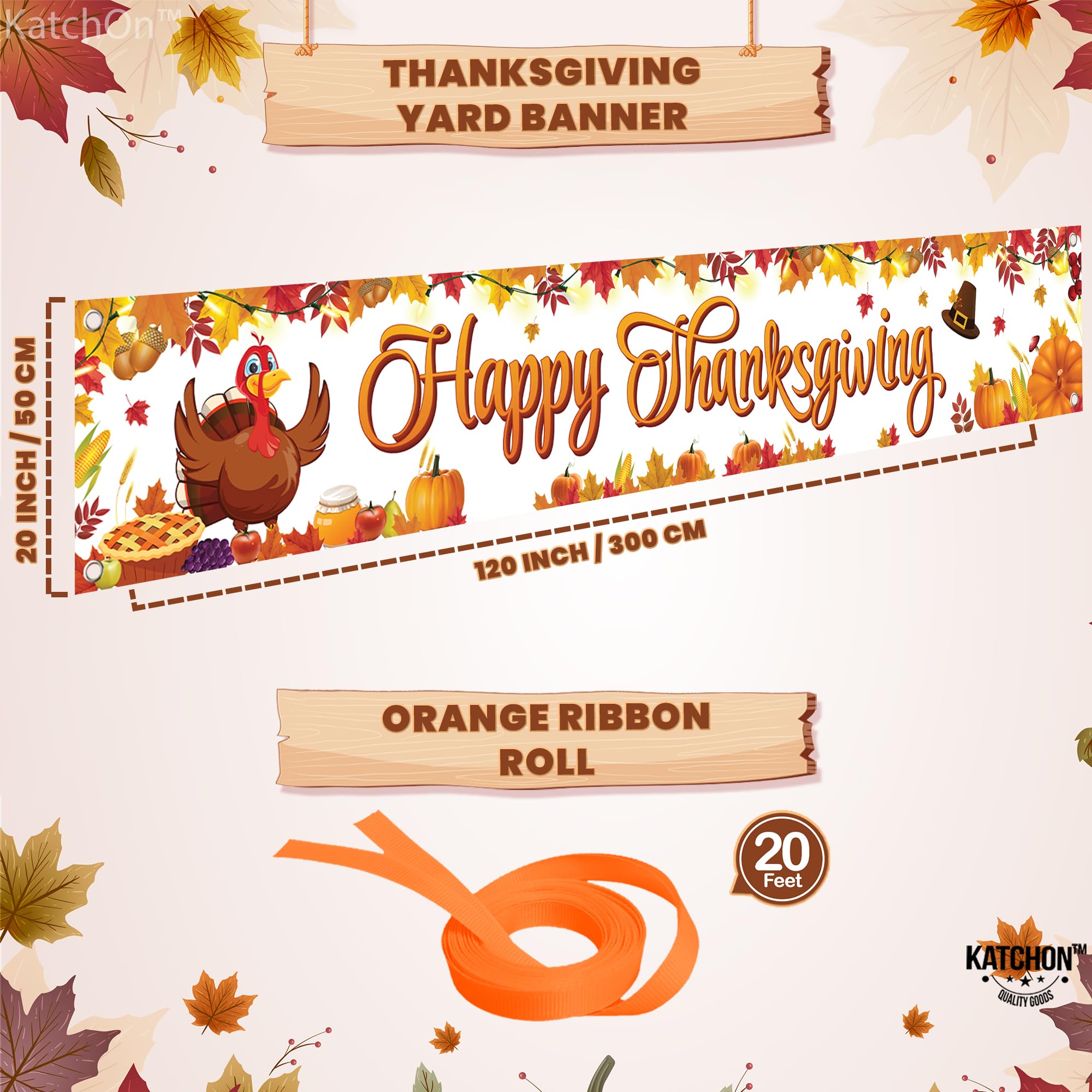 Snapklik.com : Happy Thanksgiving Banner Outdoor - Xtralarge 120x20 ...