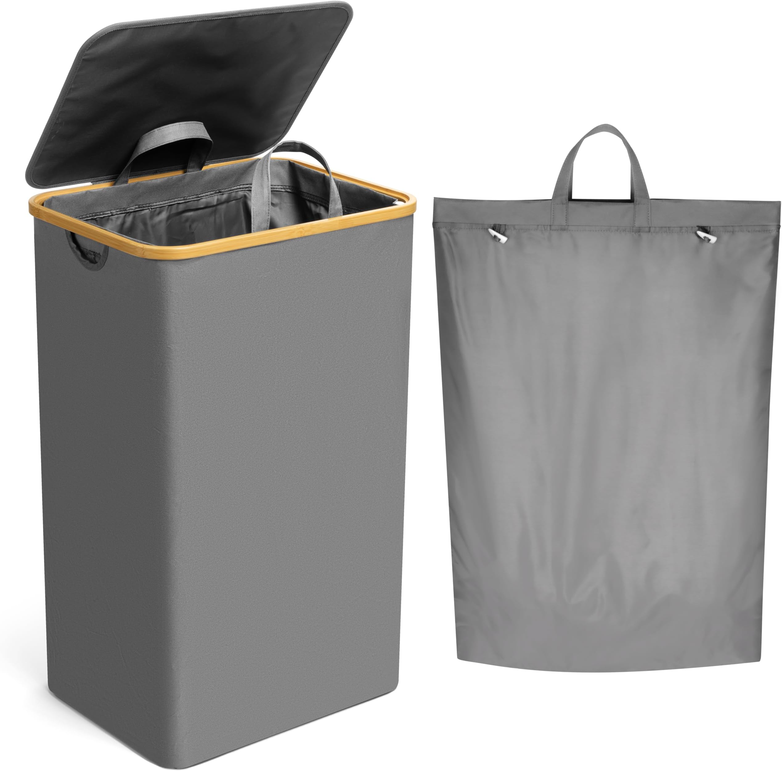 Amazon.com: Luxe Laundry Clothing Hamper - 145L XL Laundry Basket with ...