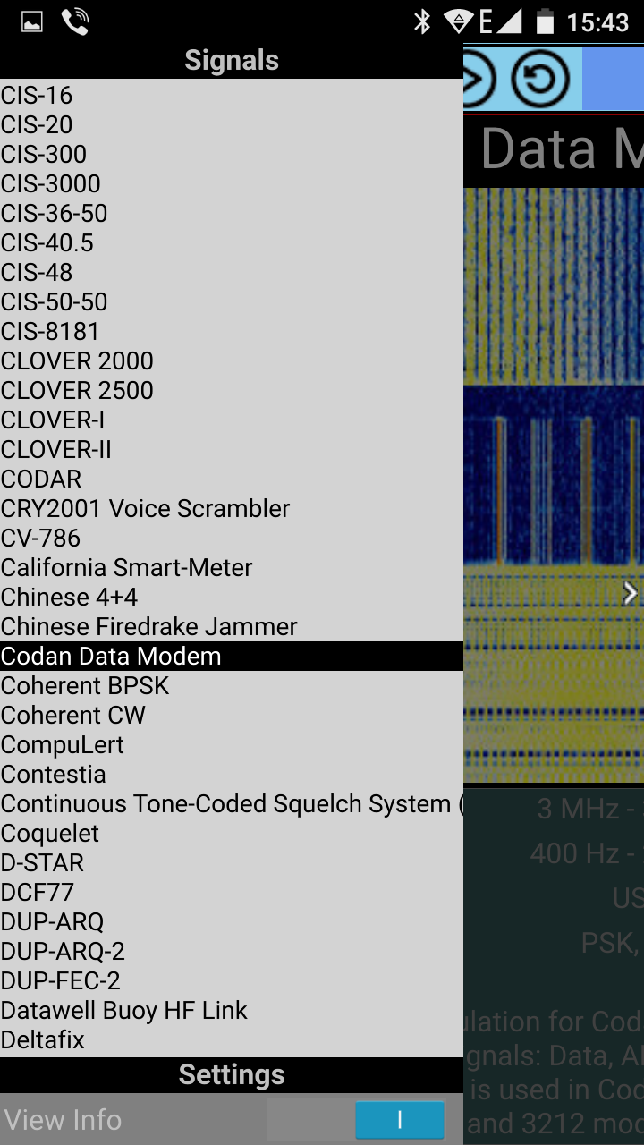Samples radio signals dataBase - App on Amazon Appstore