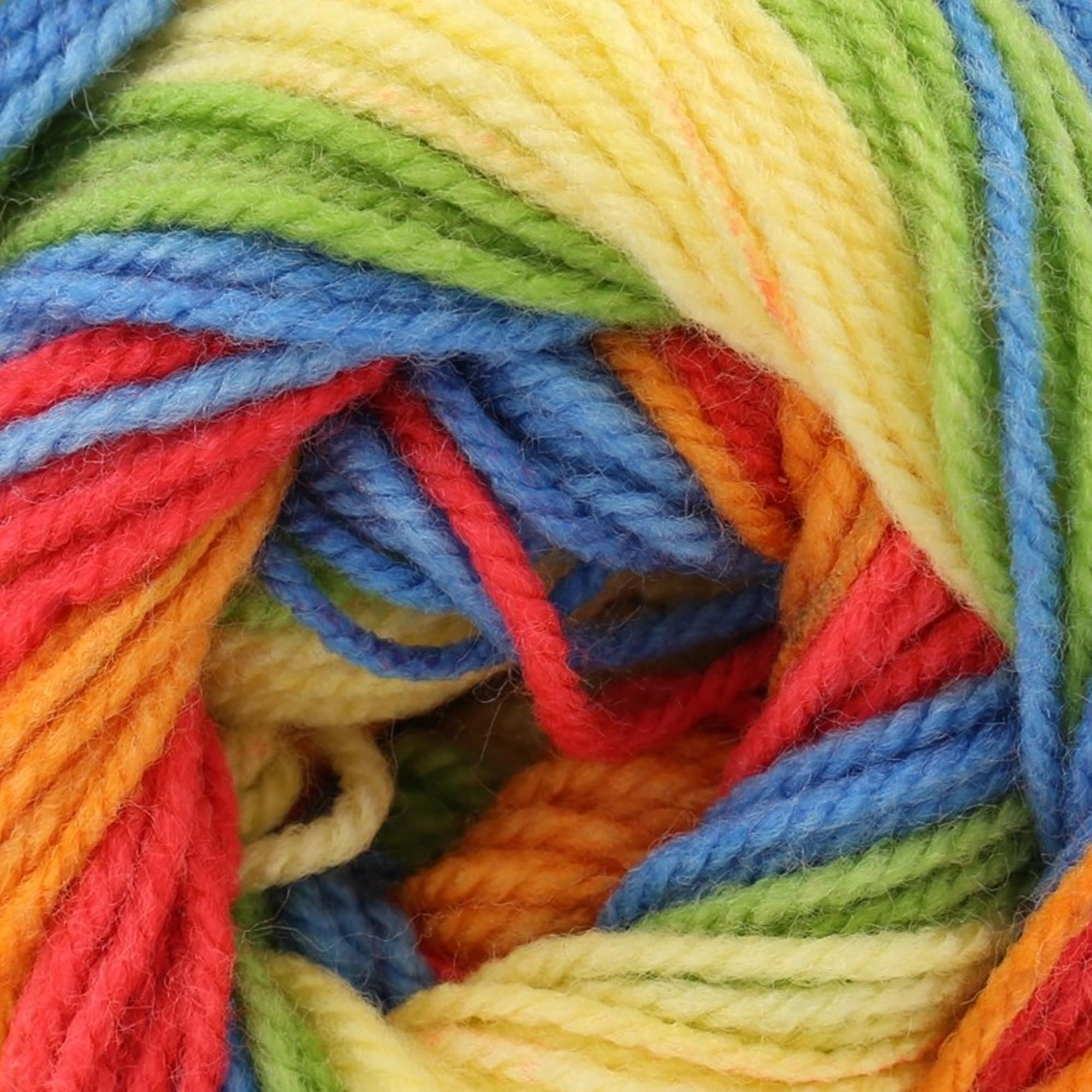 Wendy Wools Giggles Rainbow Double Knitting 100g Ball Multicoloured ...