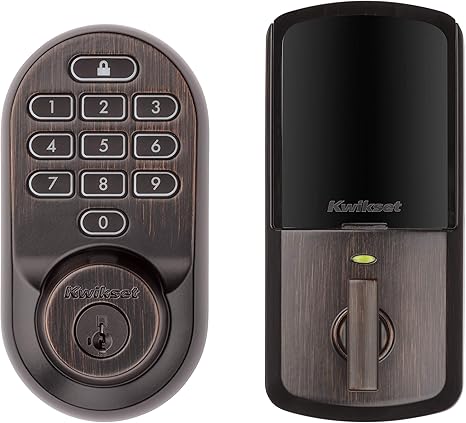 Kwikset Halo Wi-Fi Smart Door Lock, Keyless Entry Electronic Keypad ...