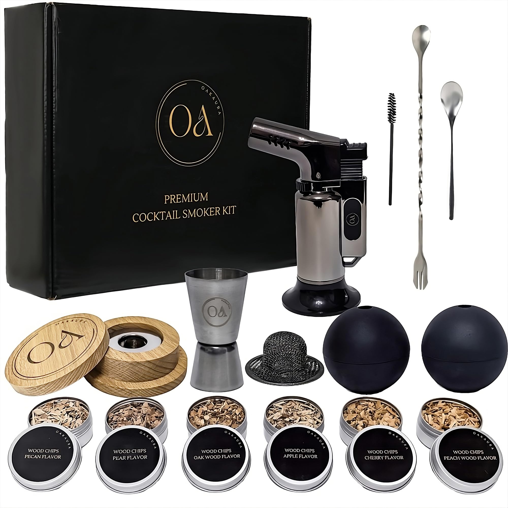 Amazon.com: OA OakAura Cocktail Smoker Kit - Whiskey Smoker Kit with ...