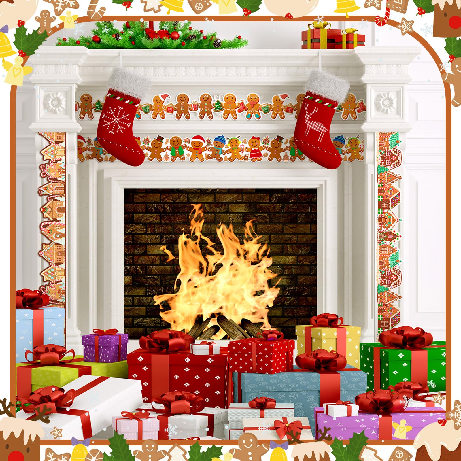 Snapklik.com : 6 Pcs 197 Ft Christmas Bulletin Board Borders ...