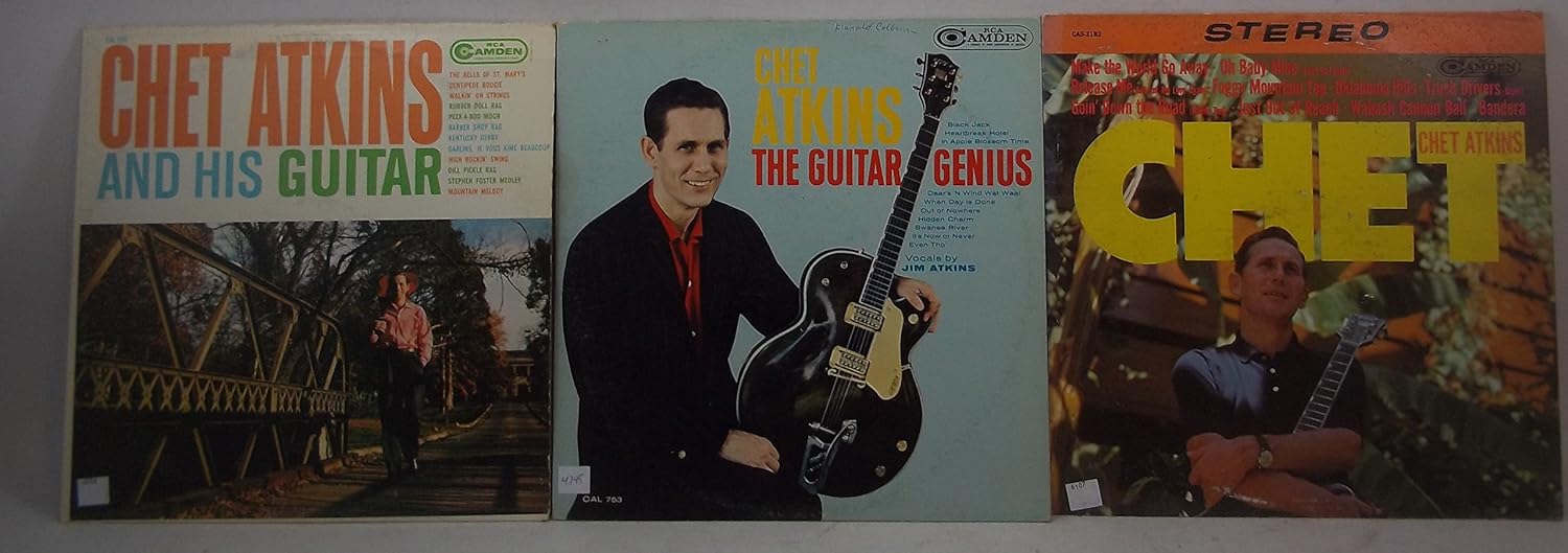 Chet Atkins - Chet Atkins Lot of 3 Vinyl Record Albums The Guitar ...