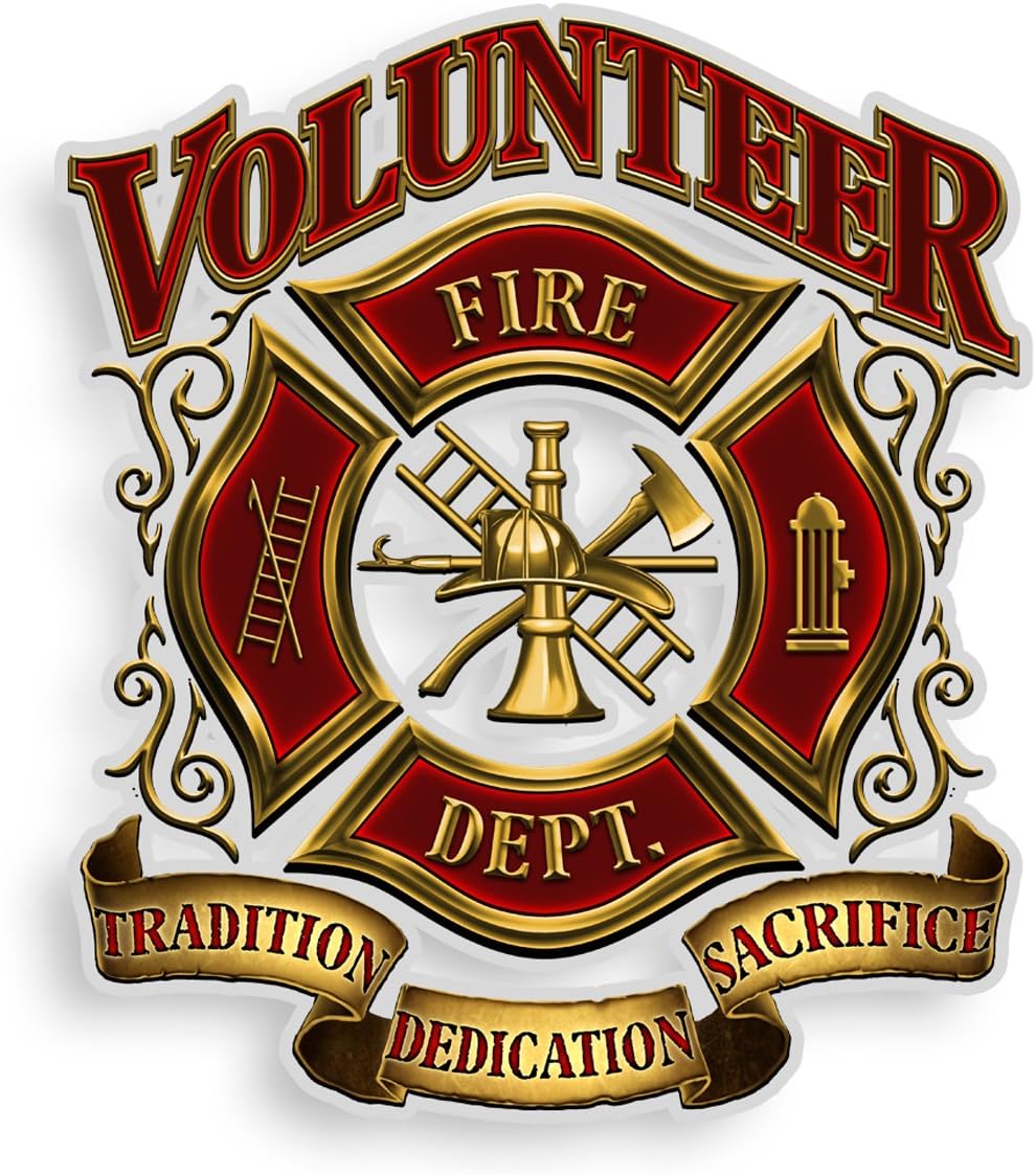Amazon.com: Collectible Firefighter Decals (4in,4pack), Share Your ...