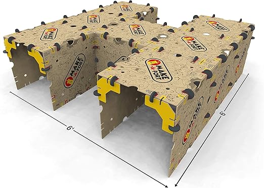 Amazon.com: Make-A-Fort Building Kit - Build Really Big Indoor Forts ...