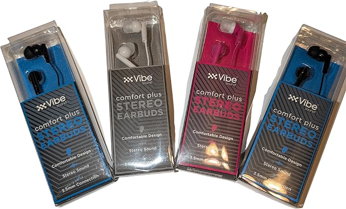 Amazon.com: 4 Packs Wired Earbuds, Earbuds Headphones. Tangle Free,in ...