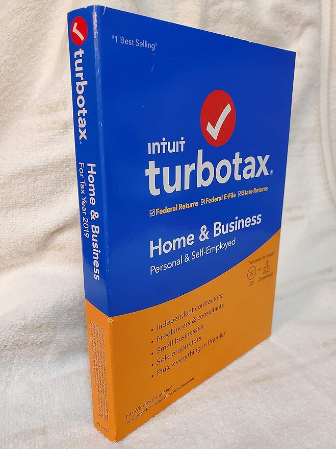 Amazon.com: TurboTax 2019 Home & Business Software CD [PC and Mac] [Old ...
