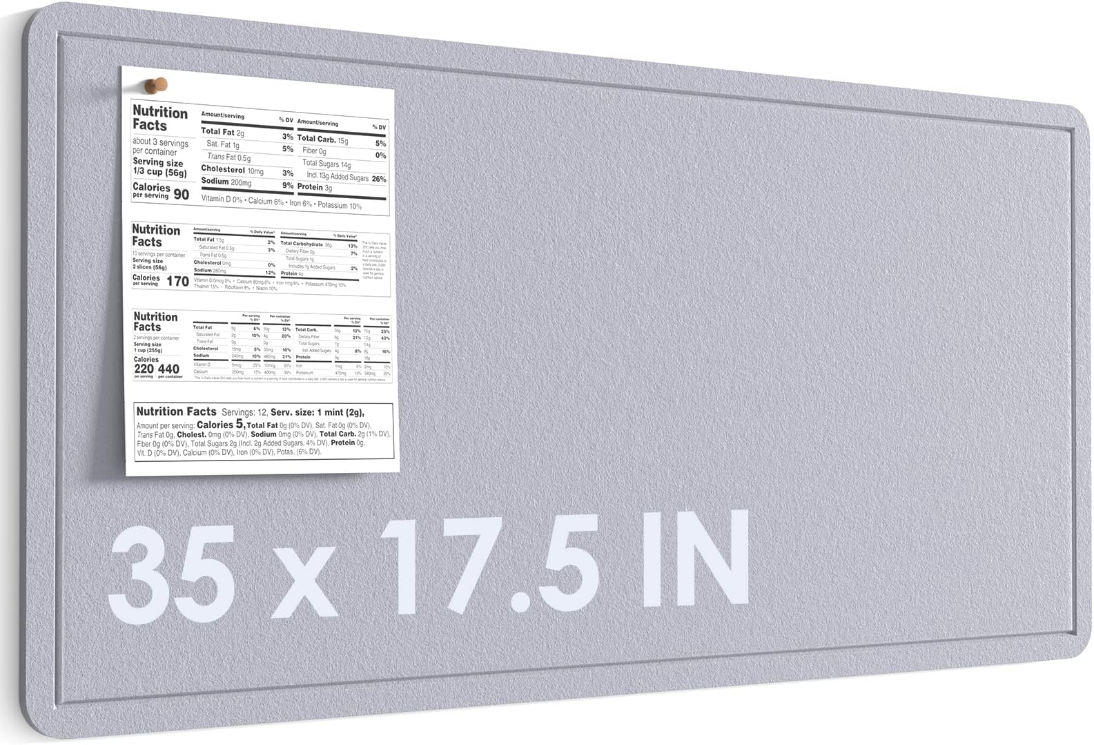 Amazon.com : MaxGear Bulletin Board 35" x 17.5", Foldable Small Felt ...