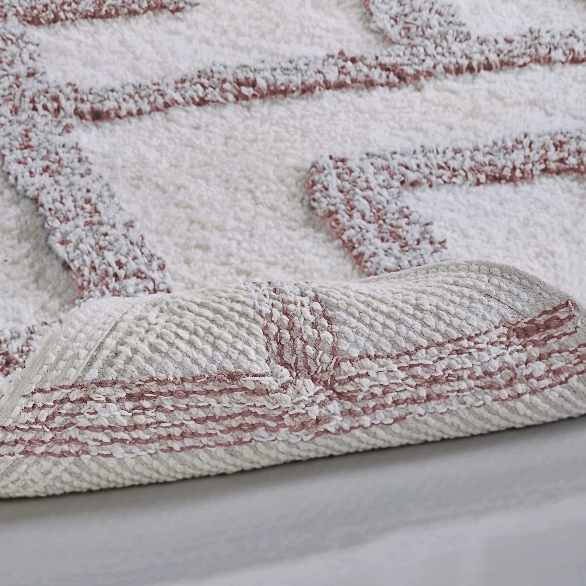 Modern Threads 2-Pack Soft Absorbent Plush 100% Cotton Textured Bath ...