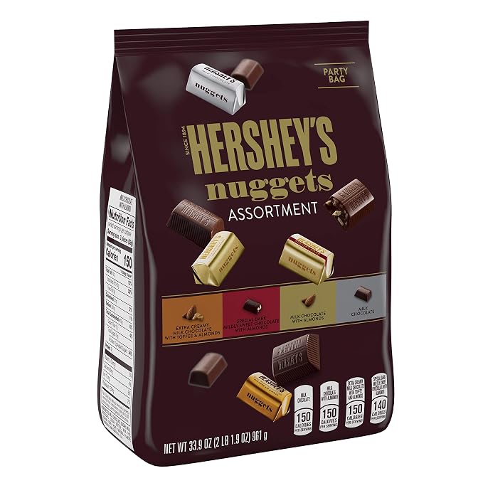Amazon.com: HERSHEY'S Nuggets Assortment, Chocolate Candy, 33.9 Ounce ...