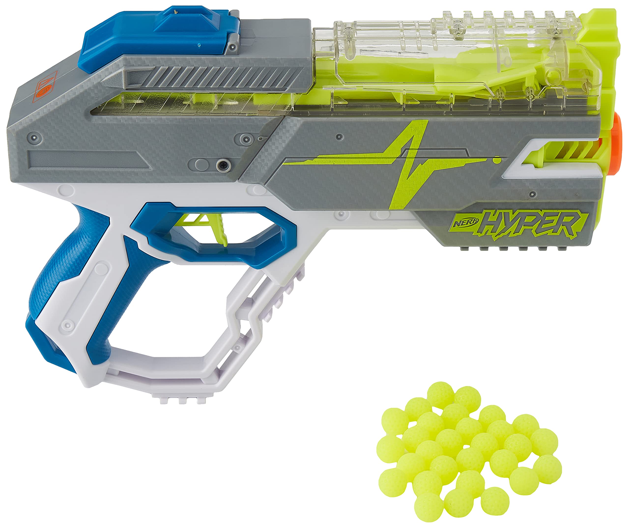 Buy Nerf HyperMach-100 - Motorized Launcher - 80 Hyper Recharges - 33 ...