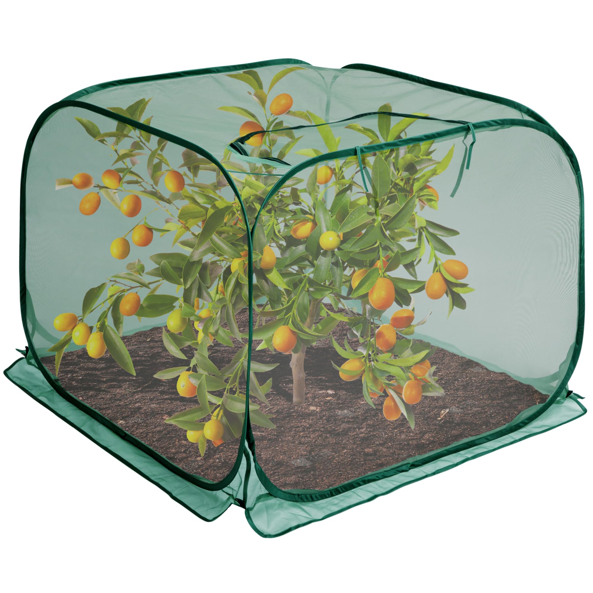 Amazon.com : 35" x 35" x 27.5" Pop Up Mesh Plant Cover, Foldable Plant ...
