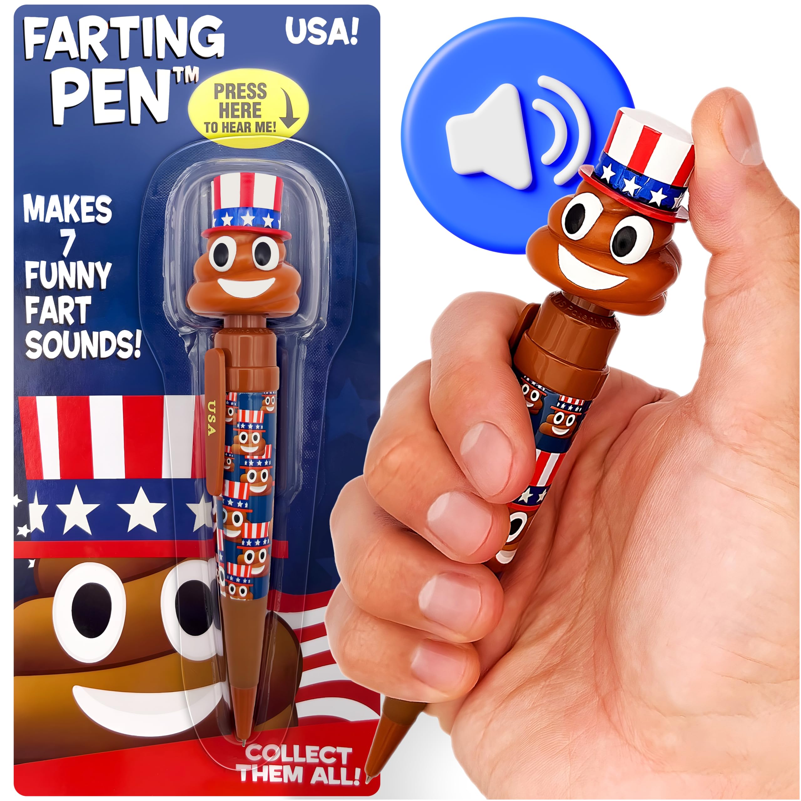 Amazon.com: Kamhi World Farting Poop Pen with Multiple Funny Sounds ...