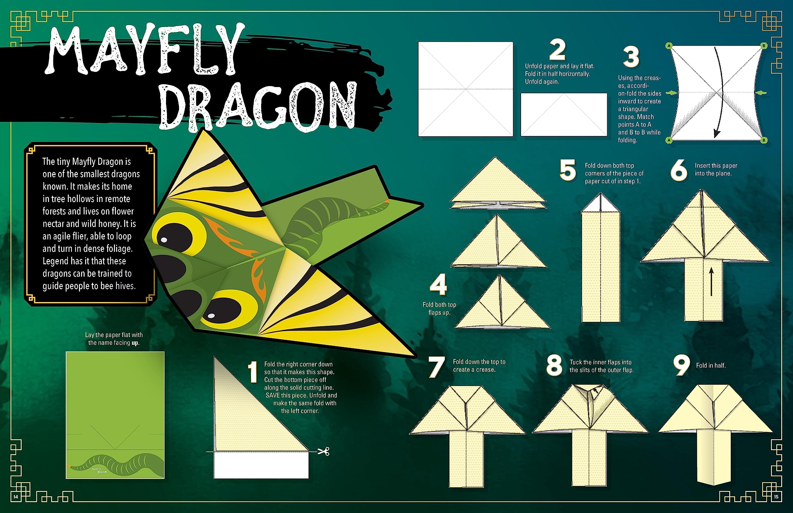 Flying Dragons Paper Airplane Kit