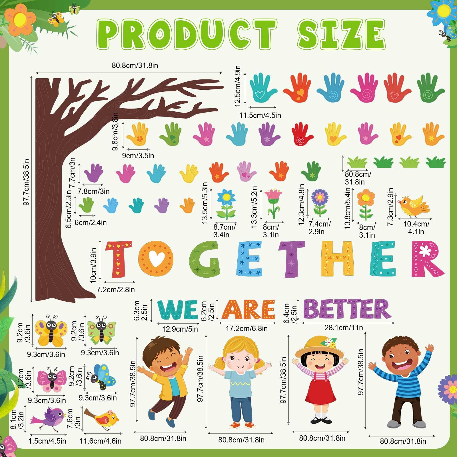 Snapklik.com : Pasimy Student Diversity Bulletin Board Sets Boho ...