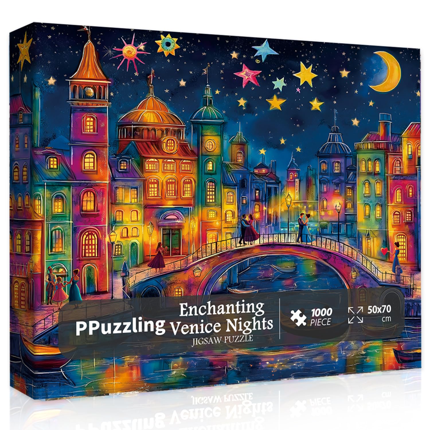 Amazon.com: Italy Venice Night Puzzles for Adults 1000 Pieces, Europe ...