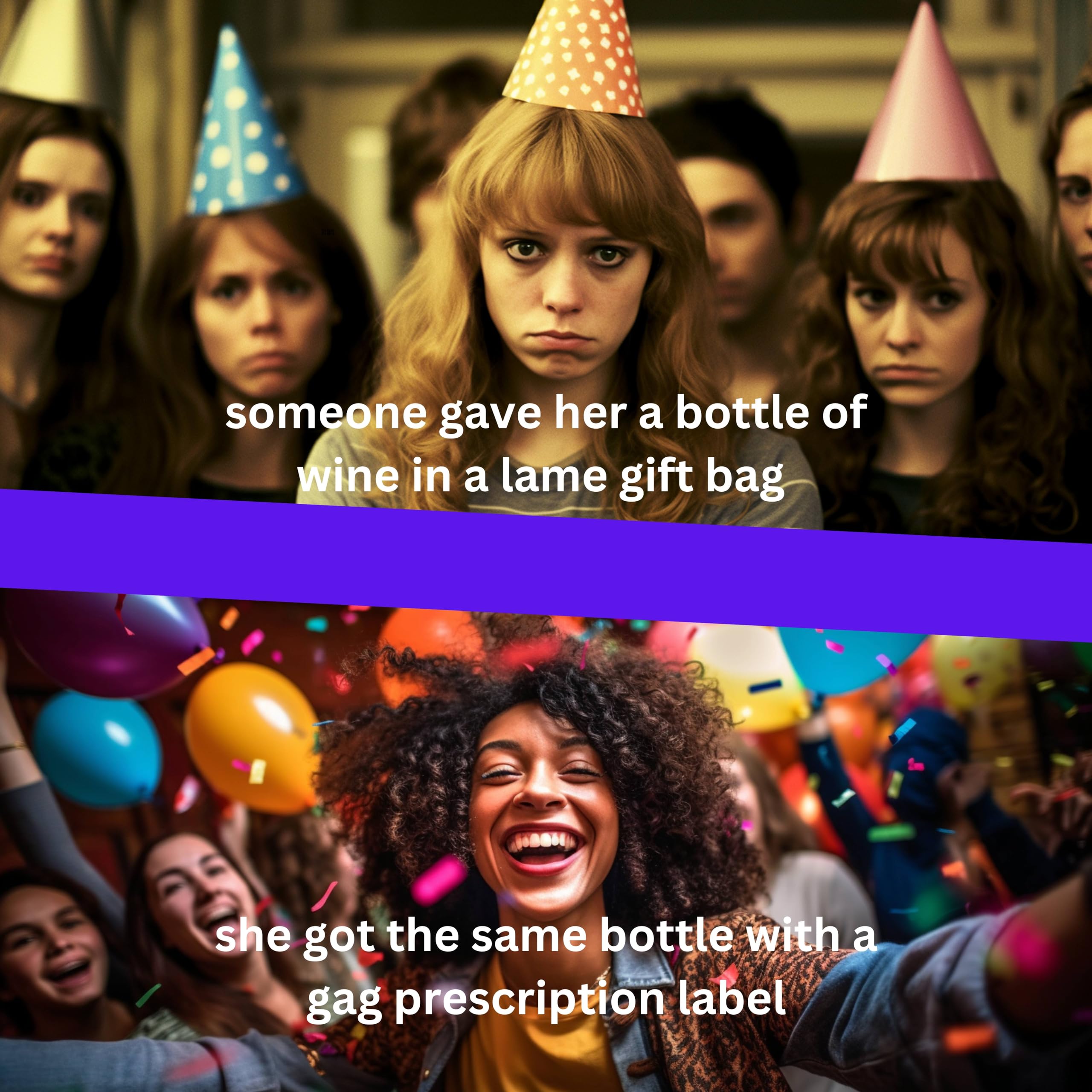 Snapklik.com : Funny Wine Gag Gift For Christmas Party - Fake ...