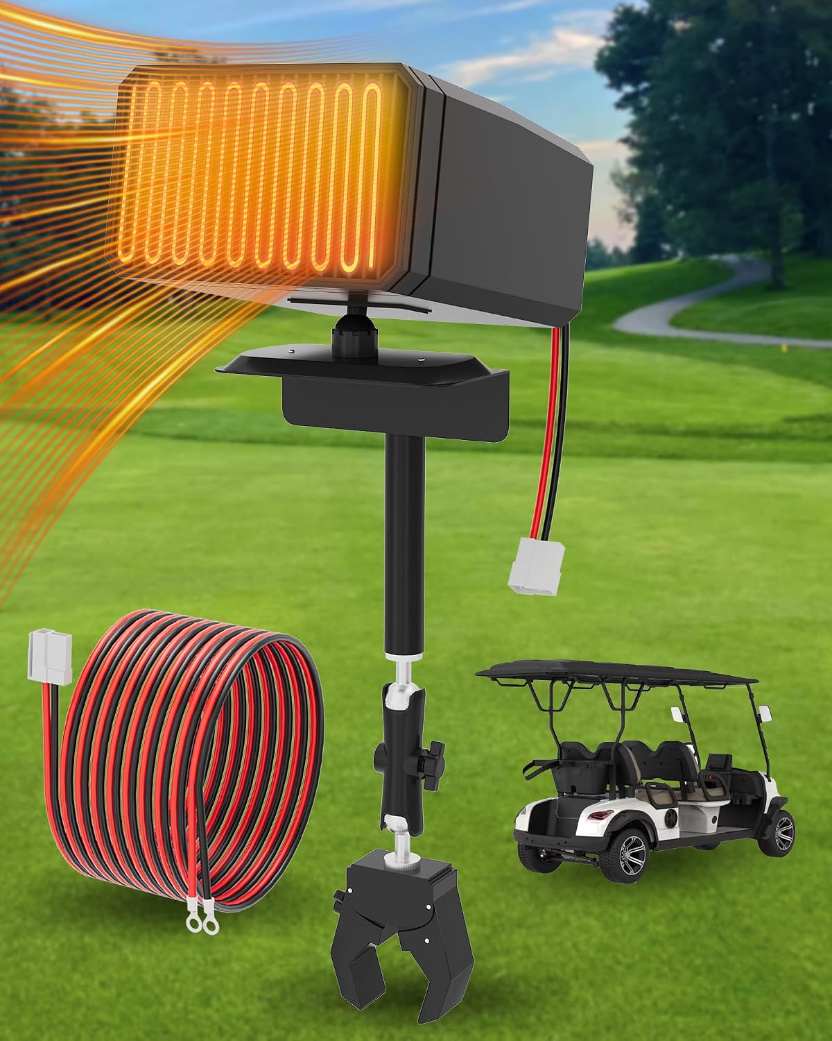 Amazon.com: Electric Golf Cart Heater, 400W Safe & Quiet Fast Heating ...