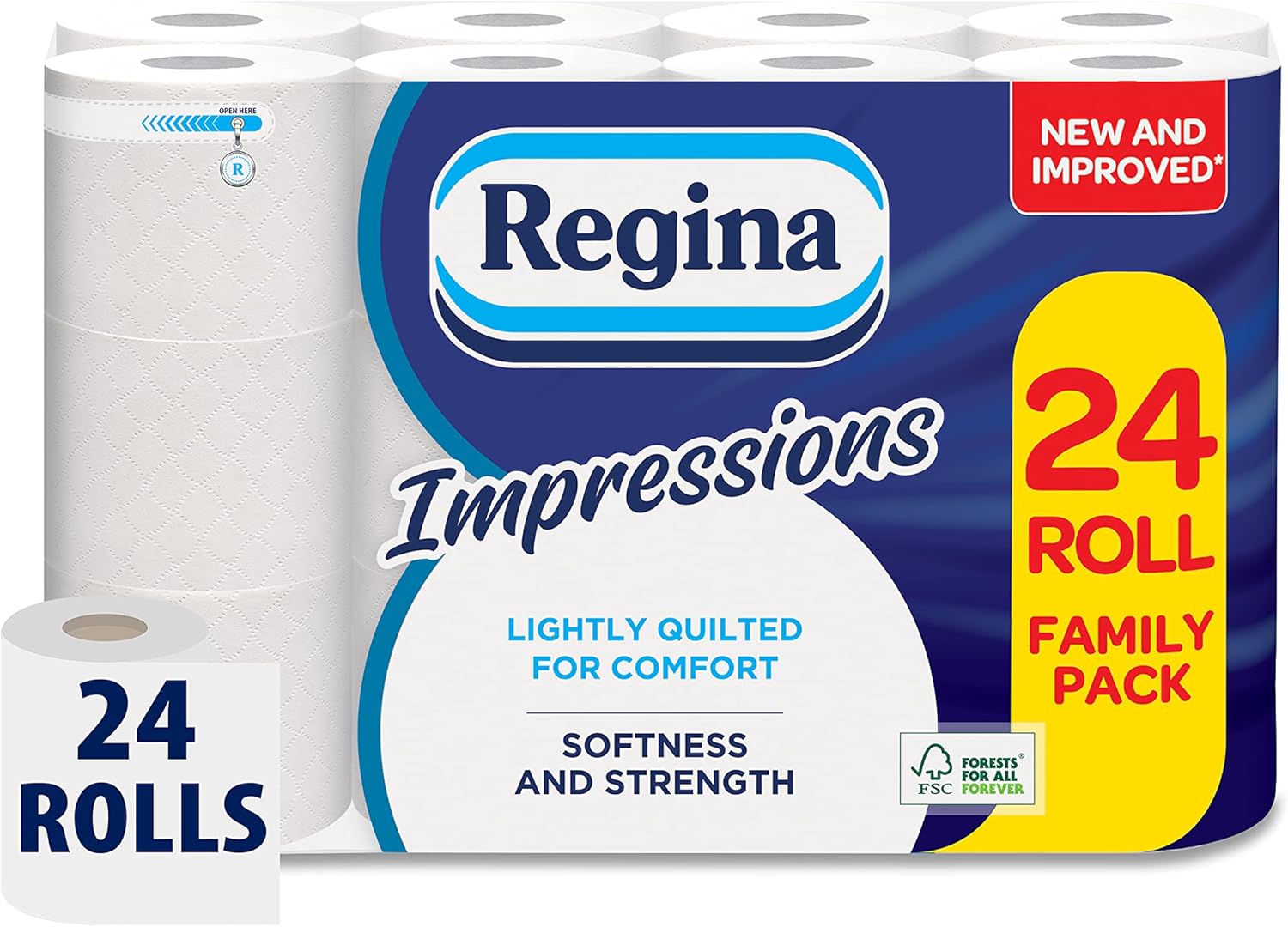 Regina Impressions 3 Ply Toilet Tissue 24 Rolls Amazon co uk Grocery regina-impressions-3-ply-toilet-tissue-24-rolls-amazon-co-uk-grocery