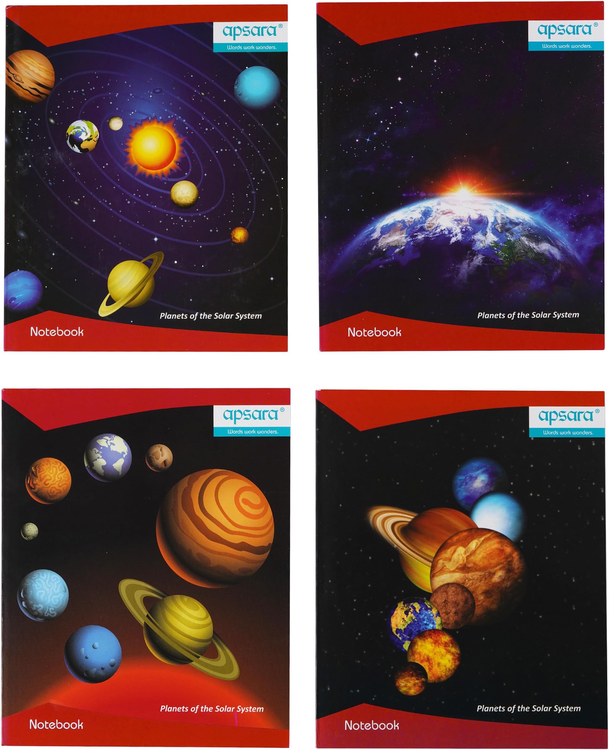 Apsara Kingsize Notebook 24x18 Pages 72 Unruled : Amazon.in: Office ...