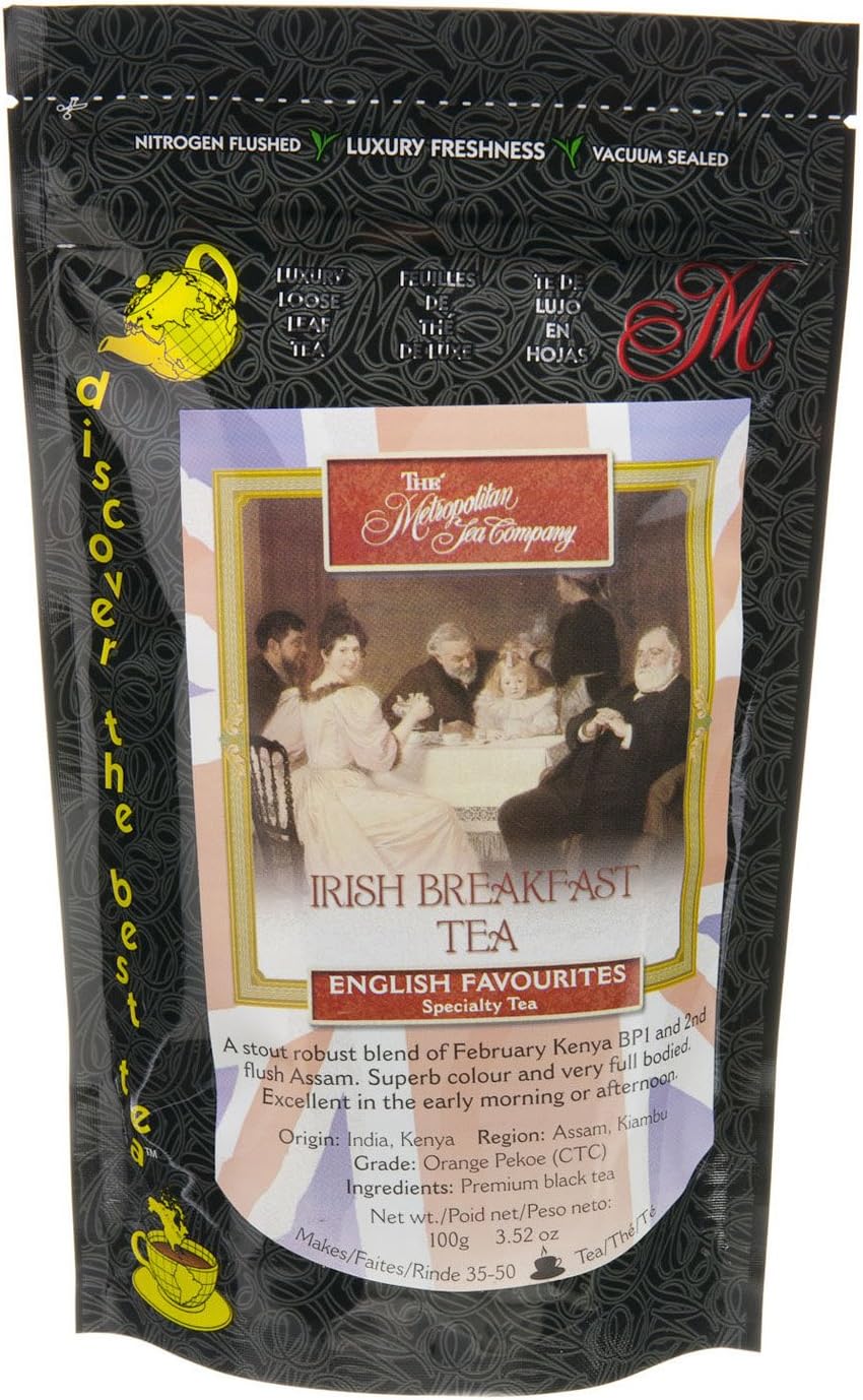 Amazon.com: Metropolitan Tea Discovery Loose Tea Pack, Irish Breakfast ...
